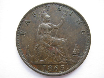 1863 Farthing NEF | eBay UK