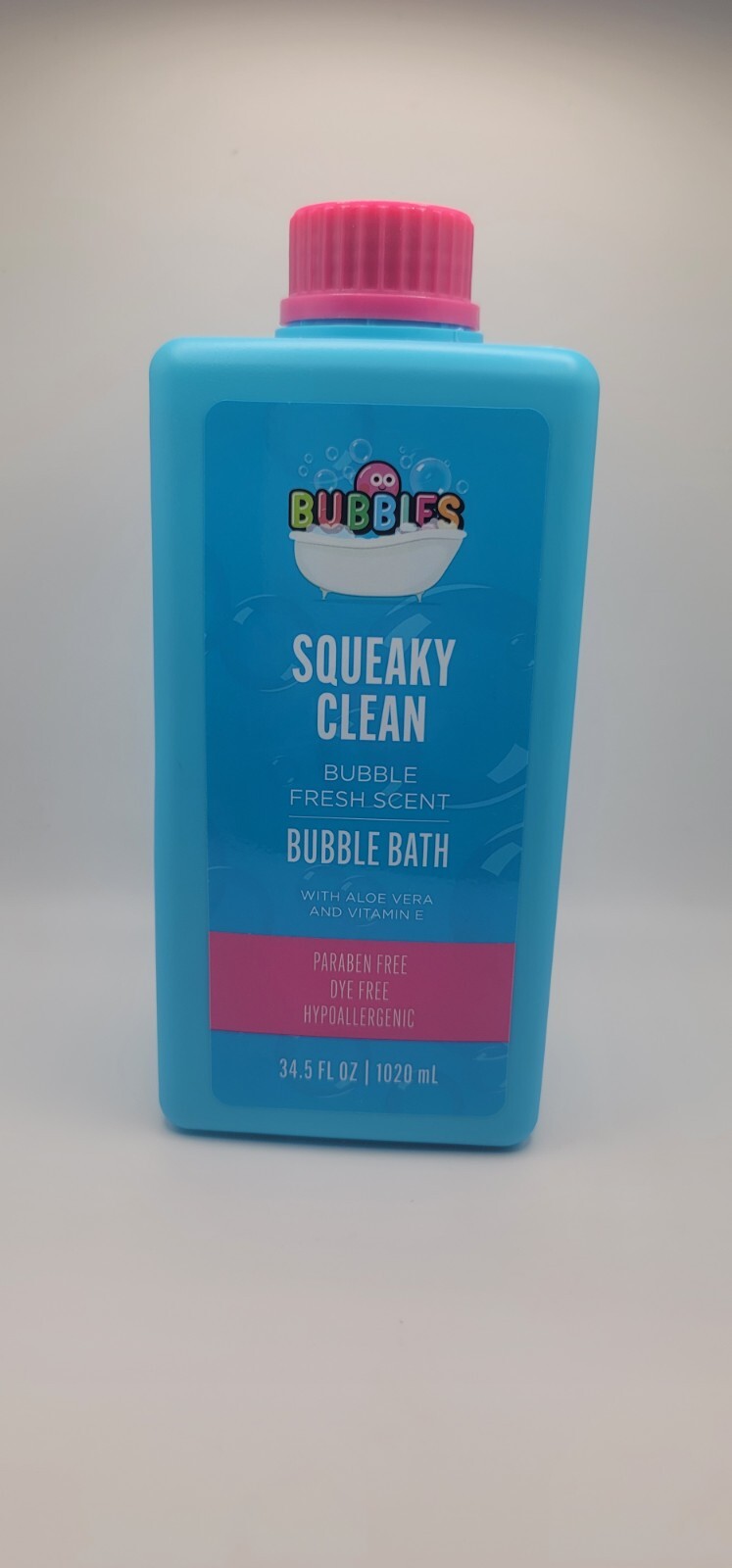 Bubbles Squeaky Clean Fresh Scent Bubble Bath W/ Aloe & Vit E - JUMBO ...