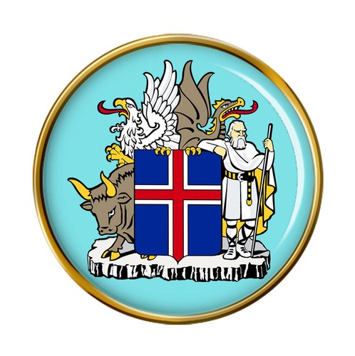 Icelandic Crest Pin Badge | eBay UK
