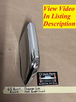 OEM 65 Buick Riviera RIGHT PASSENGER SIDE FRONT BUMPER GUARD BUMPERETTE ...