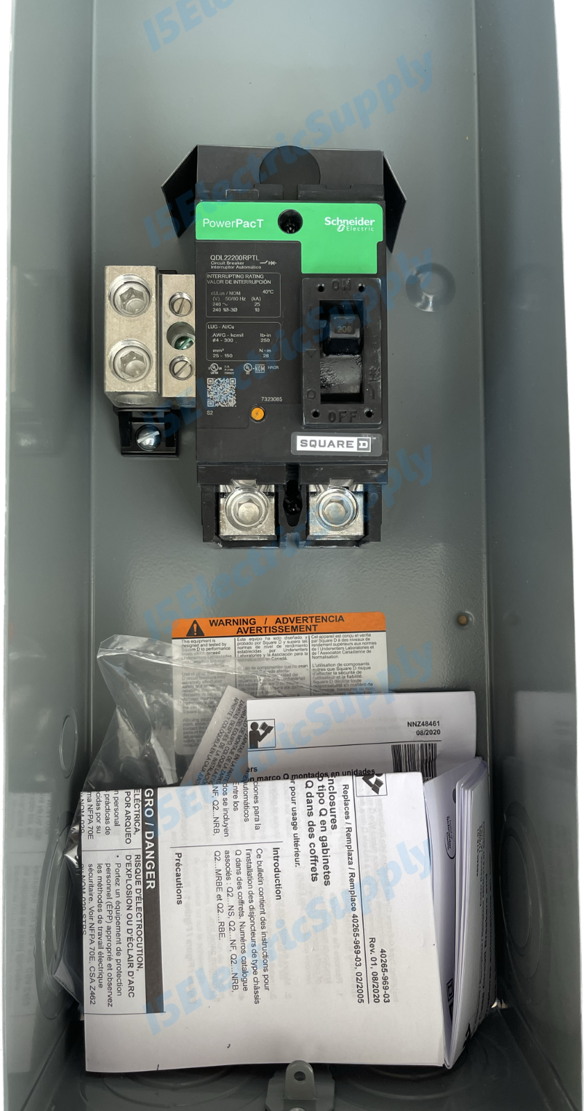 400 / 320 Amp Meter Base / Socket EATON 324N w/2 200A Main Breakers ...