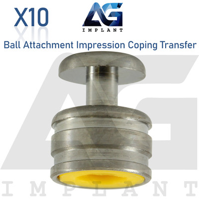 10 Ball Attachment Impression Coping Transfer Stainless Steel Lab | eBay