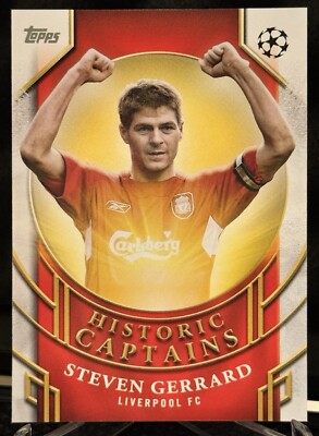2024-25 Topps UEFA Competitions Historic Captains Steven Gerrard ...