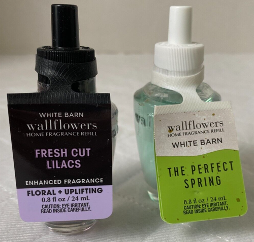 White Barn Wallflowers Home Fragrance Refill Lot 2 Lilacs & Spring NEW ...