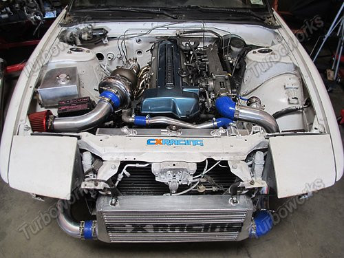 3" Cold Air Intake Pipe For 2JZGTE 2JZ 2JZ-GTE Motor Single Turbo S13 ...