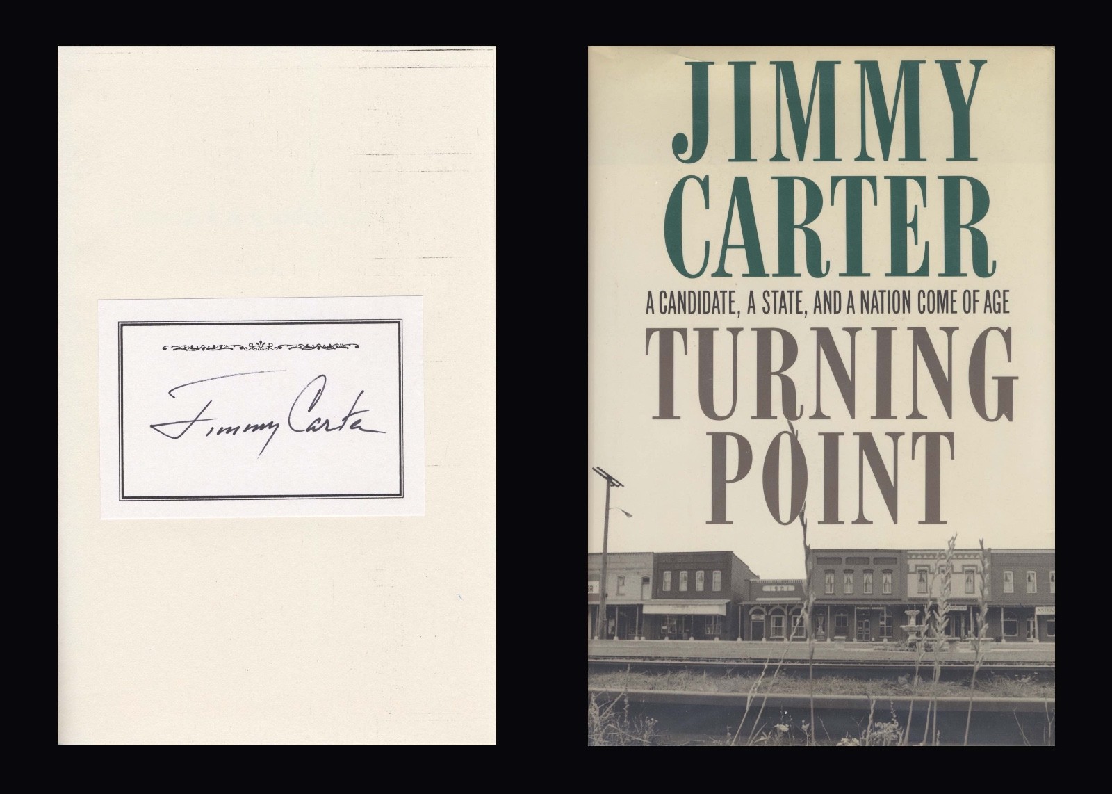 JAMES JIMMY CARTER Autographed Inscribed Signed Book TURNING POINT | eBay