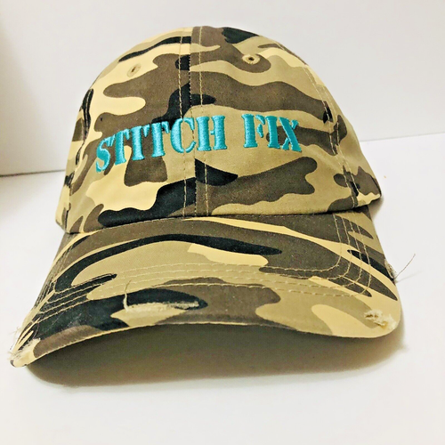 Stitch Fix Logo Hat Adjustable Hook Loop Strap Distressed Promotional ...