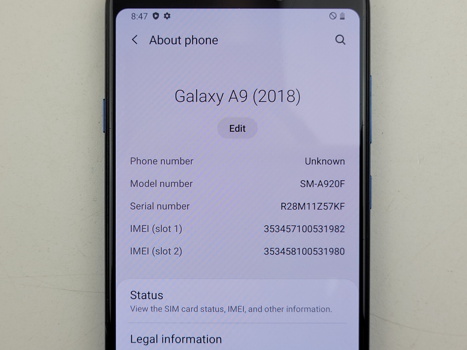Samsung Galaxy A9 (2018) (SM-A920F/DS) 128GB (GSM Unlocked) Dual SIM ...