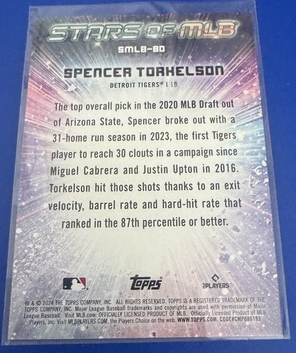 2024 Topps Update Series - Stars of MLB #SMLB-80 Spencer Torkelson | eBay