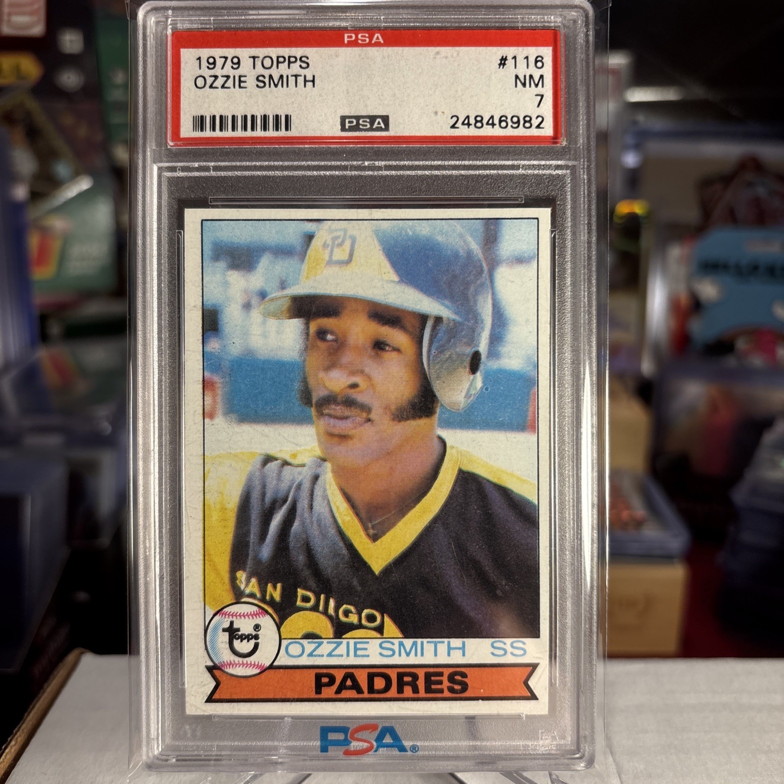 Ozzie Smith 1979 Topps Rookie Card #116 RC HOF Padres ⭐️ Graded PSA 7 ...