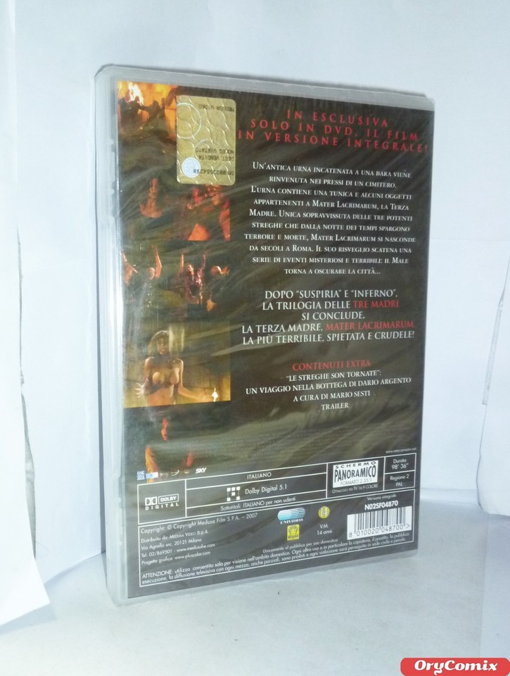The Third Mother - By Dario Argento With Asia Argento - New And Sealed ...