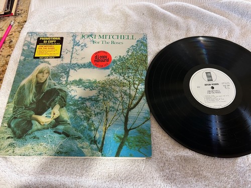 JONI MITCHELL "For The Roses" Asylum SD5057 WHITE LABEL PROMO unplayed ...