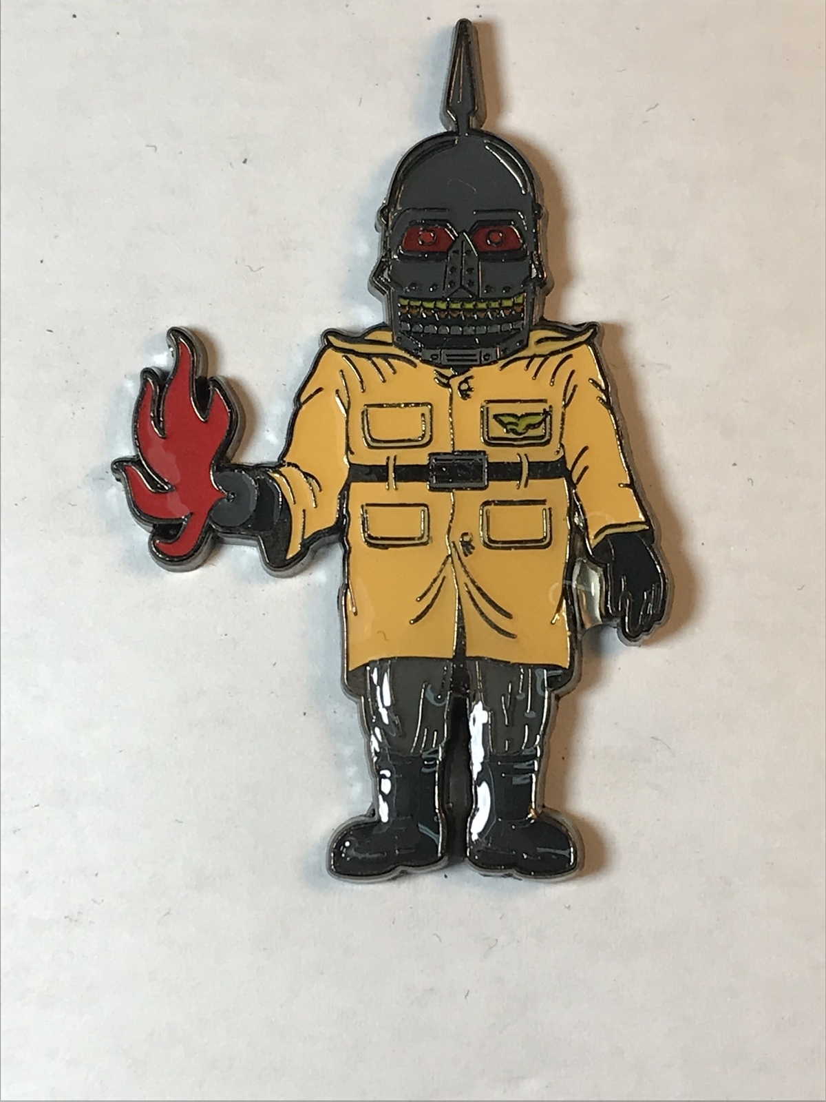 PIN SILVER MEN YELLOW JACKET | eBay