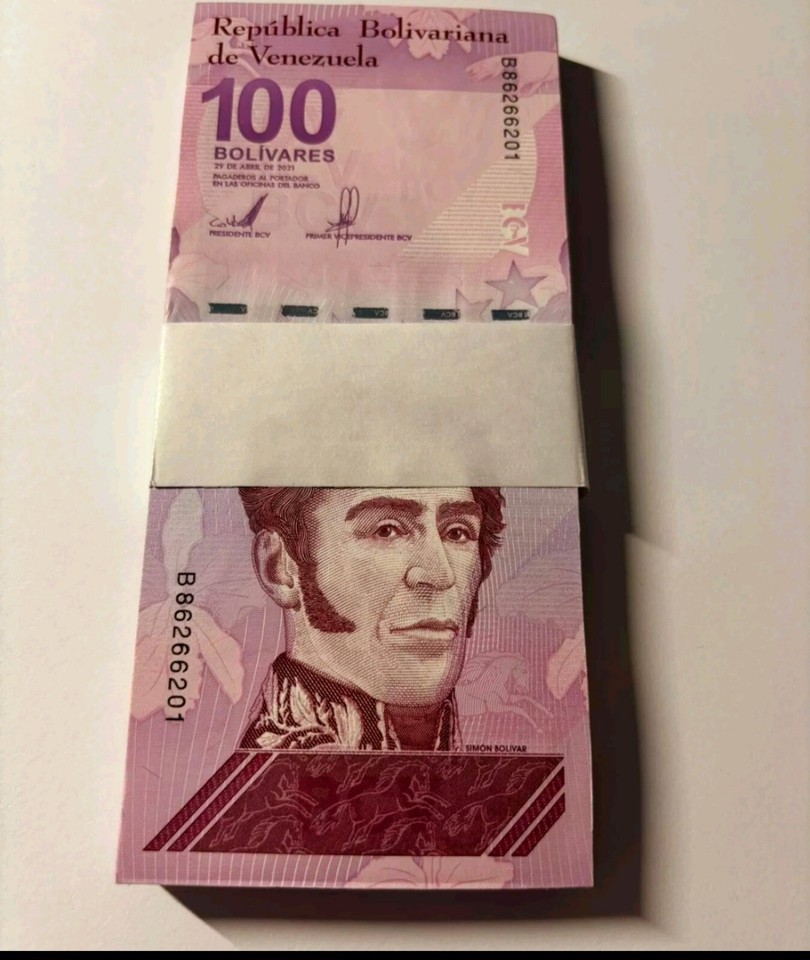 NEW Venezuela 100 Bolivar 50 Pcs Digital Digitales Banknote, 2021, P ...