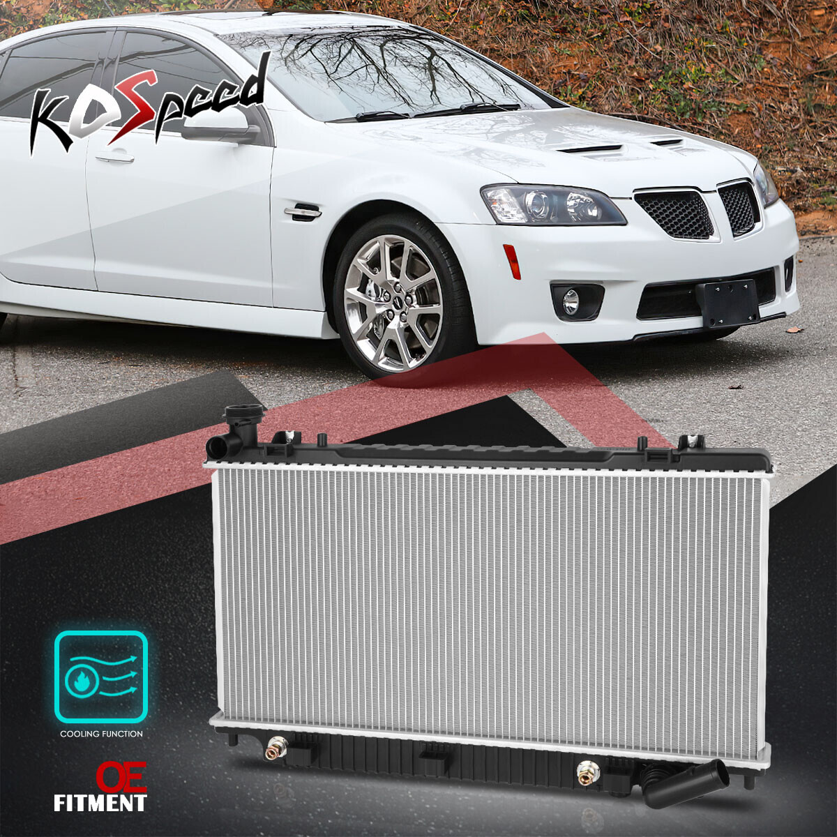 DPI-13044 Aluminum Racing Radiator for 08-11 Chevy Caprice Pontiac G8 6 ...
