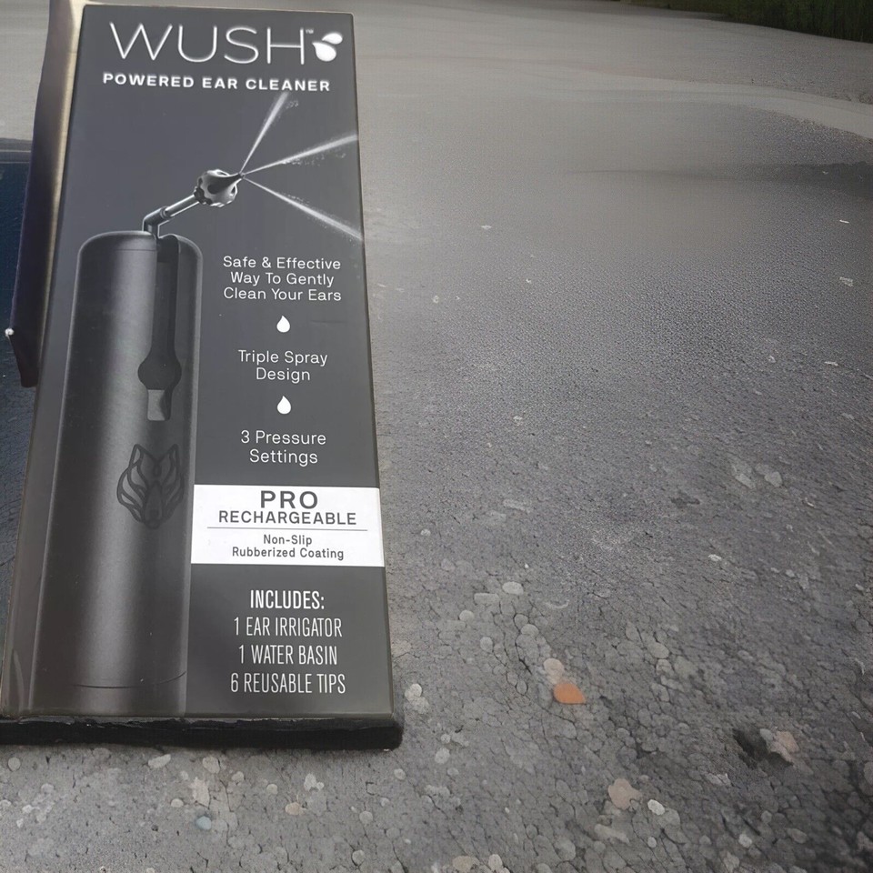 WUSH Pro Water Powered Ear Cleaner Safe Effective Electric Triple Jet ...