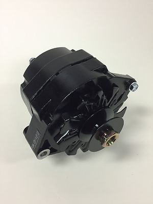 1928-1931 Ford Model A Black Painted Alternator and Pulley 12 Volt ...