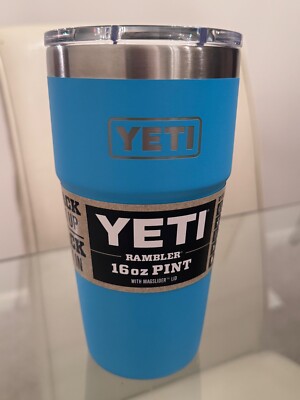 NEW YETI Stackable 16oz Pint in Rare, Limited Edition Reef Blue | eBay