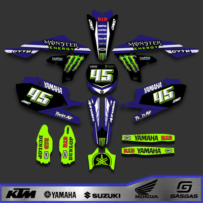 Graphics Kit for YAMAHA YZ 250F YZ 450F 2018 2019 2020 yz450f 2018-2020 ...