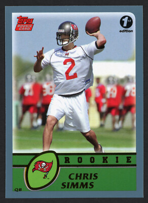 2003 topps 1st edition Chris Simms card # 324 bucs rookie | eBay