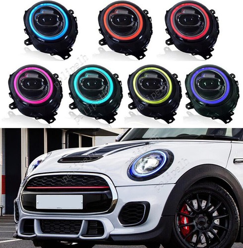 For MINI Cooper F55 F56 F57 14-21 LED DRL Headlights assembly colorful ...