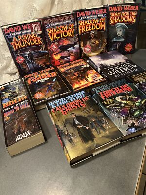LOT 12 ALL DAVID WEBER BOOKS HONORVERSE WORLD OF HONOR OUT OF DARK ...
