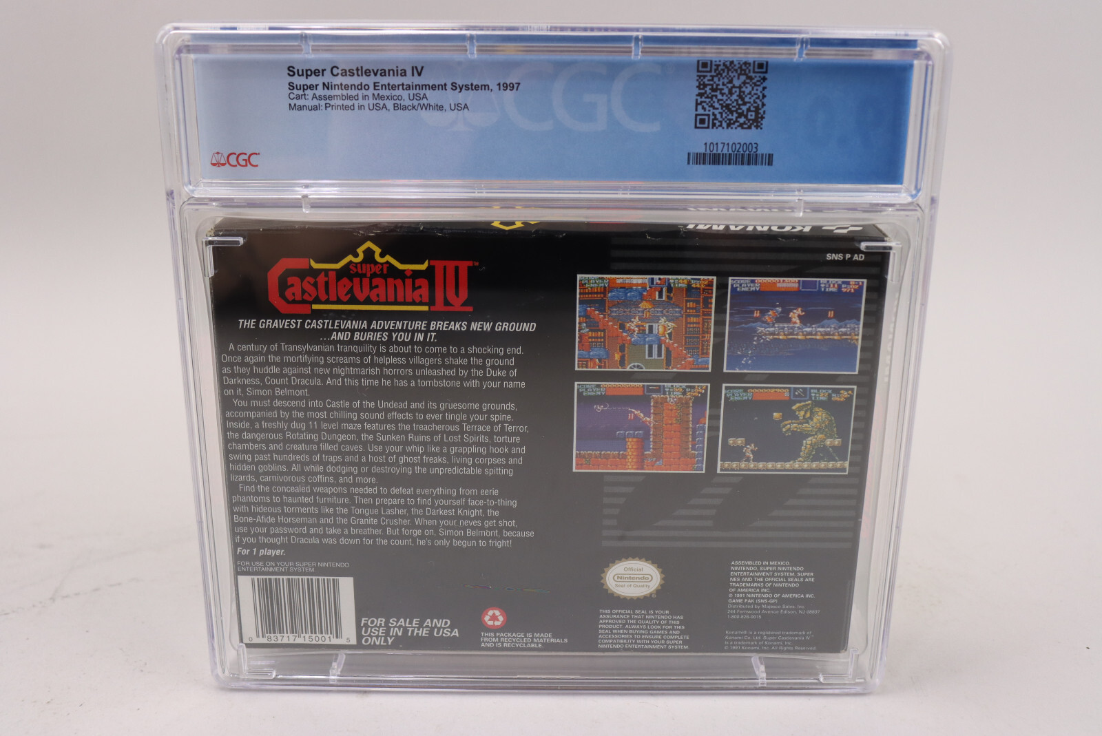 Super Castlevania IV 4 Nintendo SNES 1997 CIB Complete in Box CGC ...