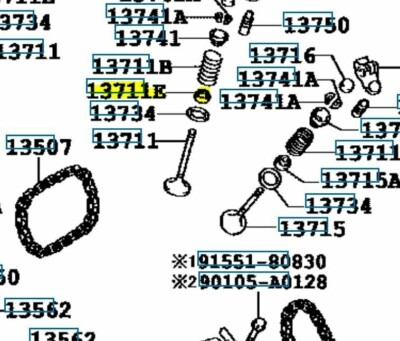 90913-02101 Genuine Toyota Lexus Seal Intake Valve Stem Oil 9091302101 ...