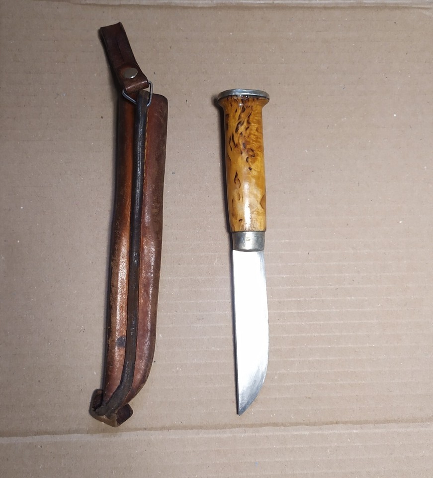 Antique Finnish puukko knife Original Marttiini Sami Lapland Leuku ...