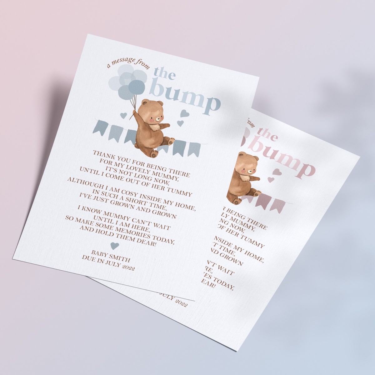 Baby Shower Thank You Poem