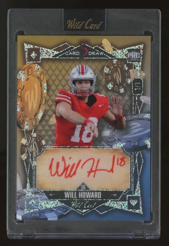 2024 Wild Card 5 Card Draw Will Howard PRC Auto 1/1 #5CDMA-WH | eBay
