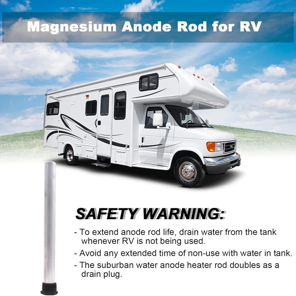 Genuine OEM 232767 Magnesium Anode Rod for Suburban RV Water Heater 9. ...