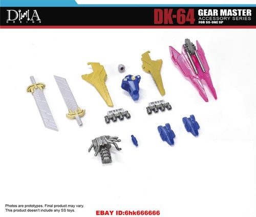 DNA DK-64 GEAR MASTER Accessories Upgrade Kit For SS ONE Sentinel Prime ...