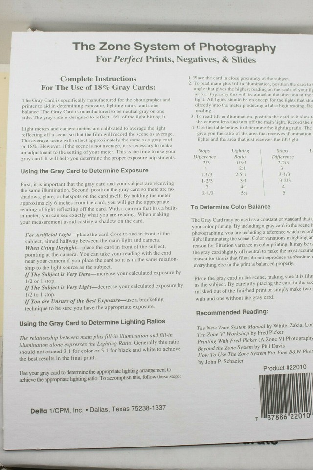 Delta 1 18% Gray Card - NEW OLD STOCK F44 | eBay