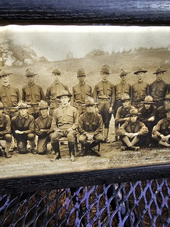Antique 1917 Fort Banks Massachusetts Panoramic Military Picture 45"x7 ...