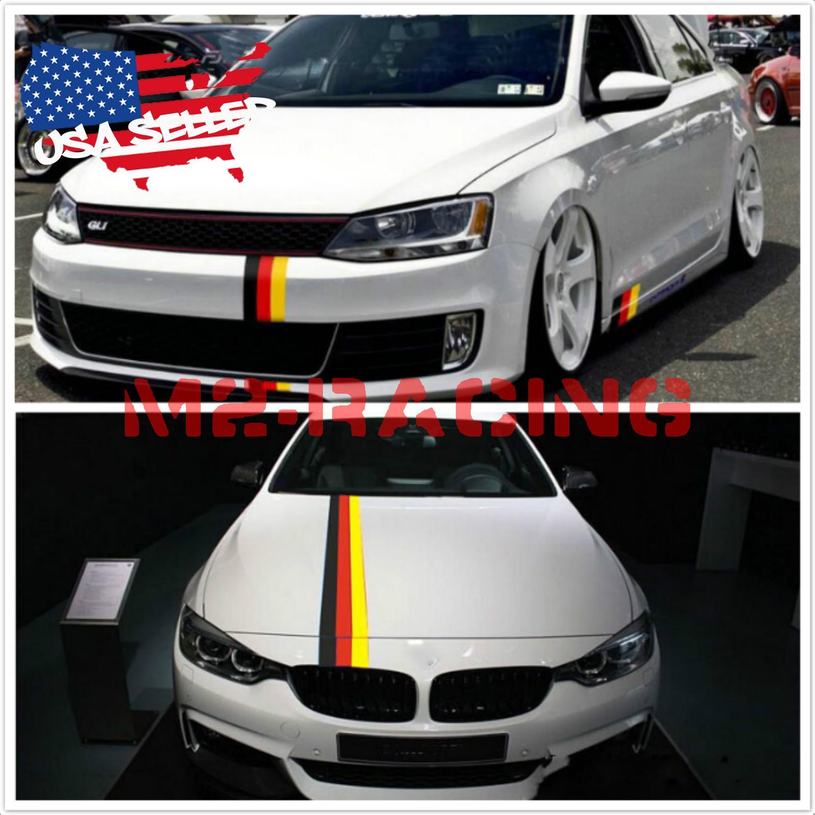 6"x59" Germany Flag Stripe Decal Stickers For Audi BMW Mercedes MINI ...