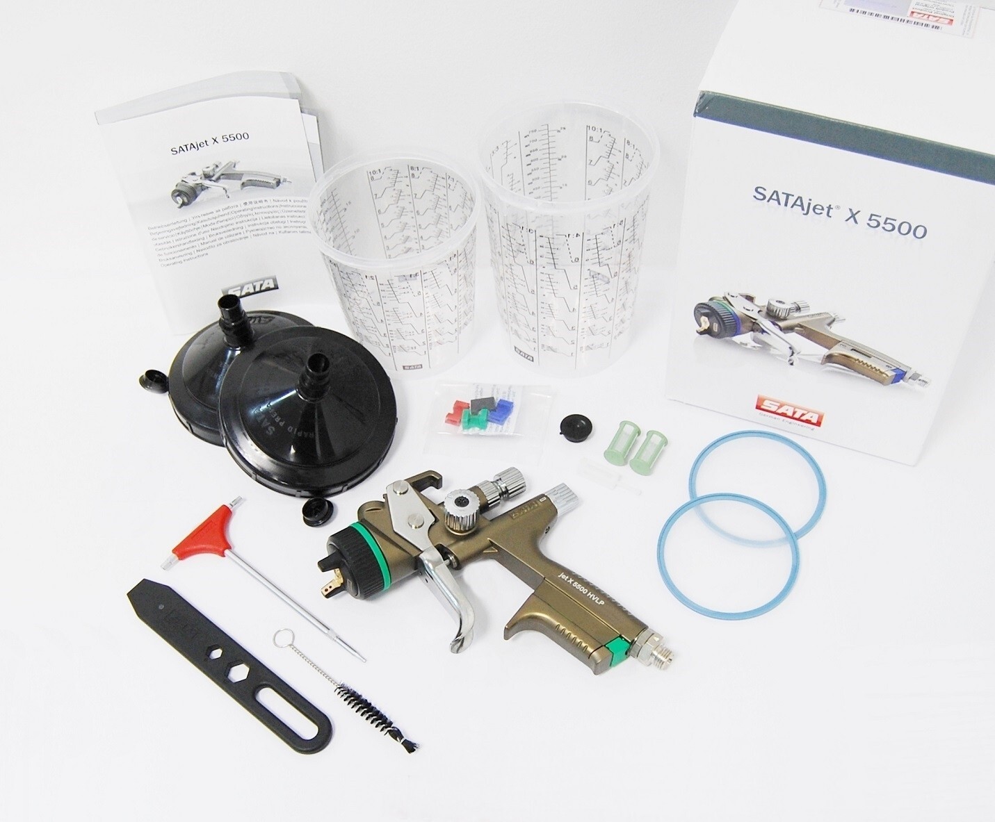 SATA 1061952 X5500 HVLP Spray Gun 1.3 O W/rps Cups for sale online | eBay