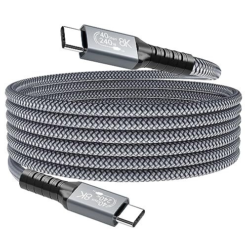240W USB4 Cable 40GBps Data Transmission 240W 48V5A PD Super Fast ...
