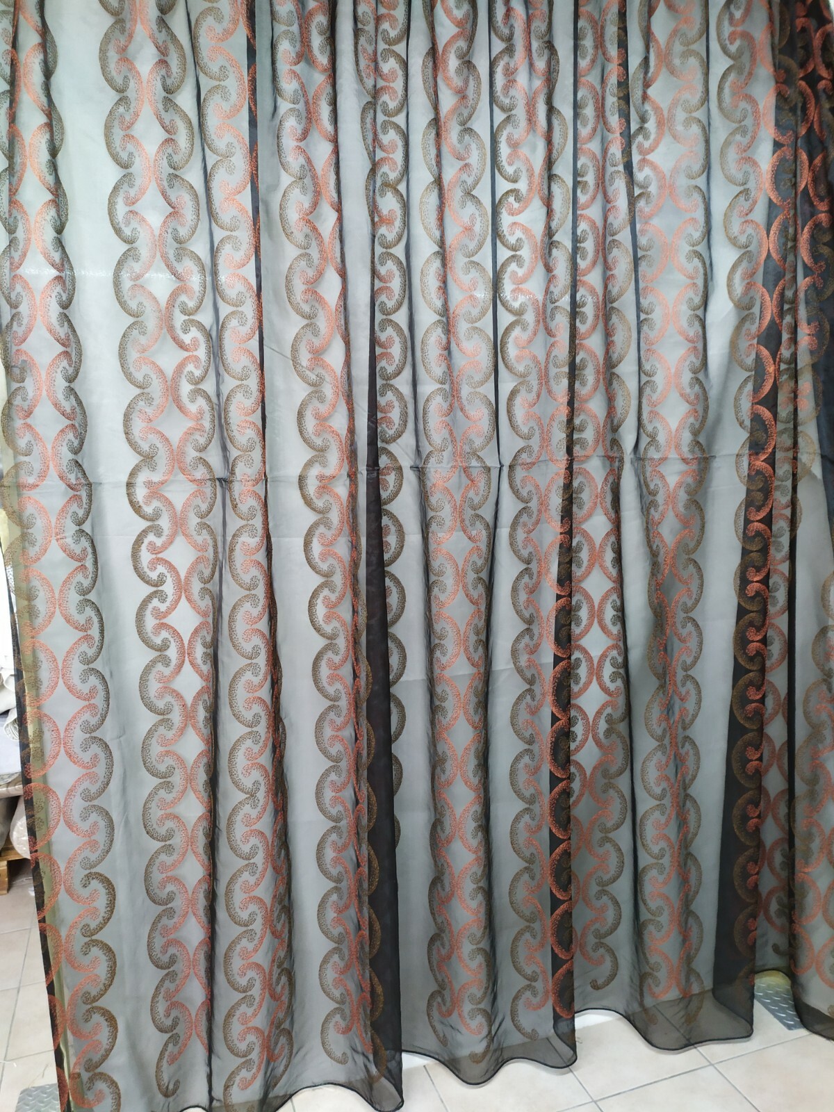 Tende a metro h300 tendaggi arredo organza stoffa tessuto metraggio ...