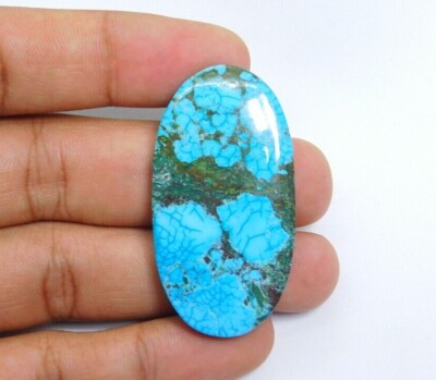 Amazing Natural Turquoise Gemstone Cabochon Loose For Jewelry 79 Cts ...