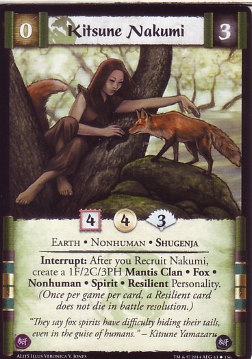 3 x Kitsune Nakumi L5R CCG ALitS | eBay