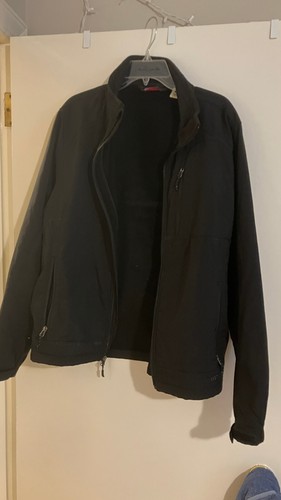 Black Diamond Double Diamond Jacket Mens M Black Softshell Fleece Lined ...