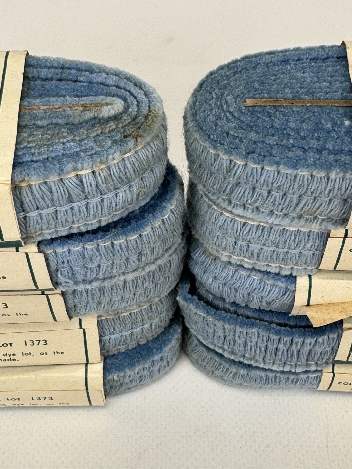 Vtg 40s Lorraine Chenille Jiffy Tuft Braid Lt Med Dk Blue Pink Lot of ...