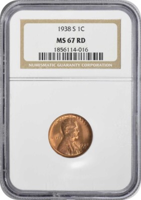 1938-S/S Lincoln Cent RPM 3 MS67RED NGC | eBay