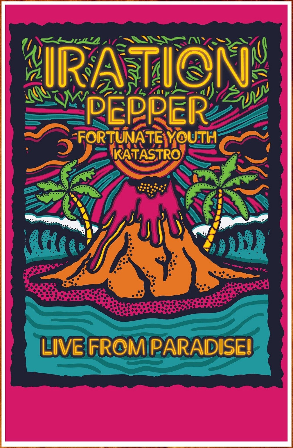 IRATION | PEPPER Live From Paradise Tour 2019 Ltd Ed New RARE Poster ...