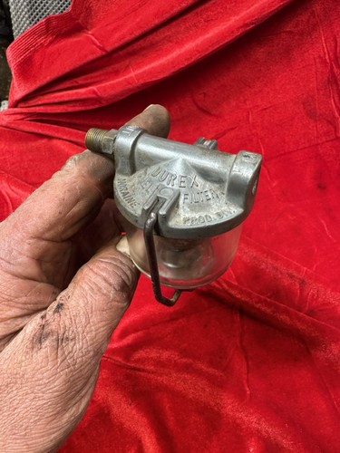 1940’s 1950’s 1960’s Vintage Durex Fuel Gas Filter Glass Bowl Hot Rat ...