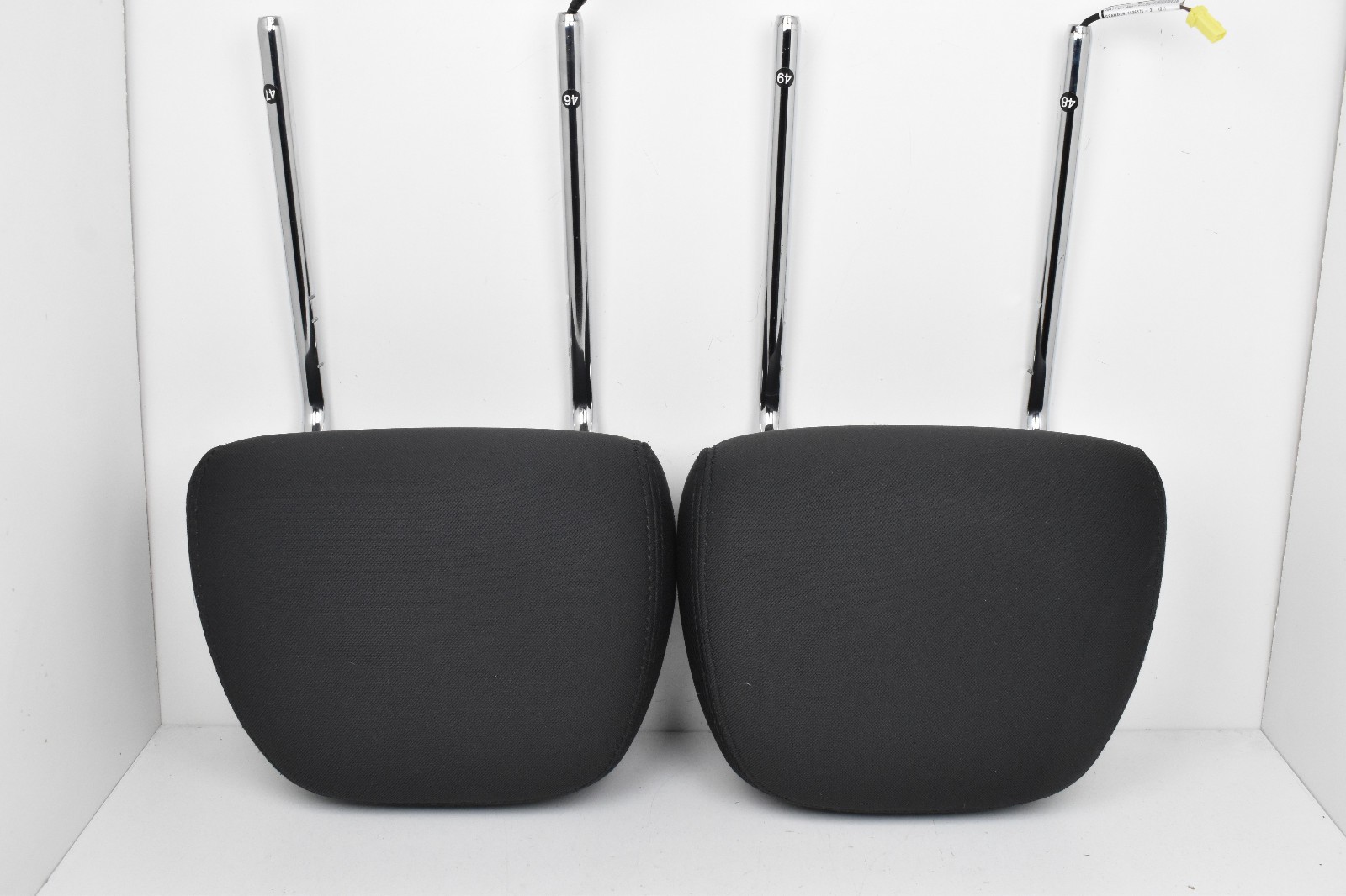 2011-2020 Dodge Journey Active Front Black Cloth Headrest Set Pair OEM