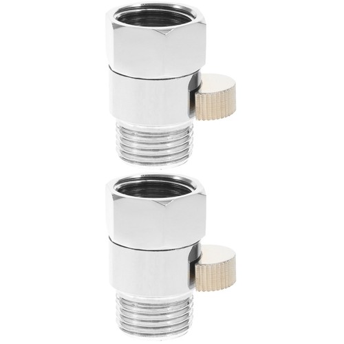 2 PCS Handheld Shower Adapter Diverter Valve Attachment Bathroom ...