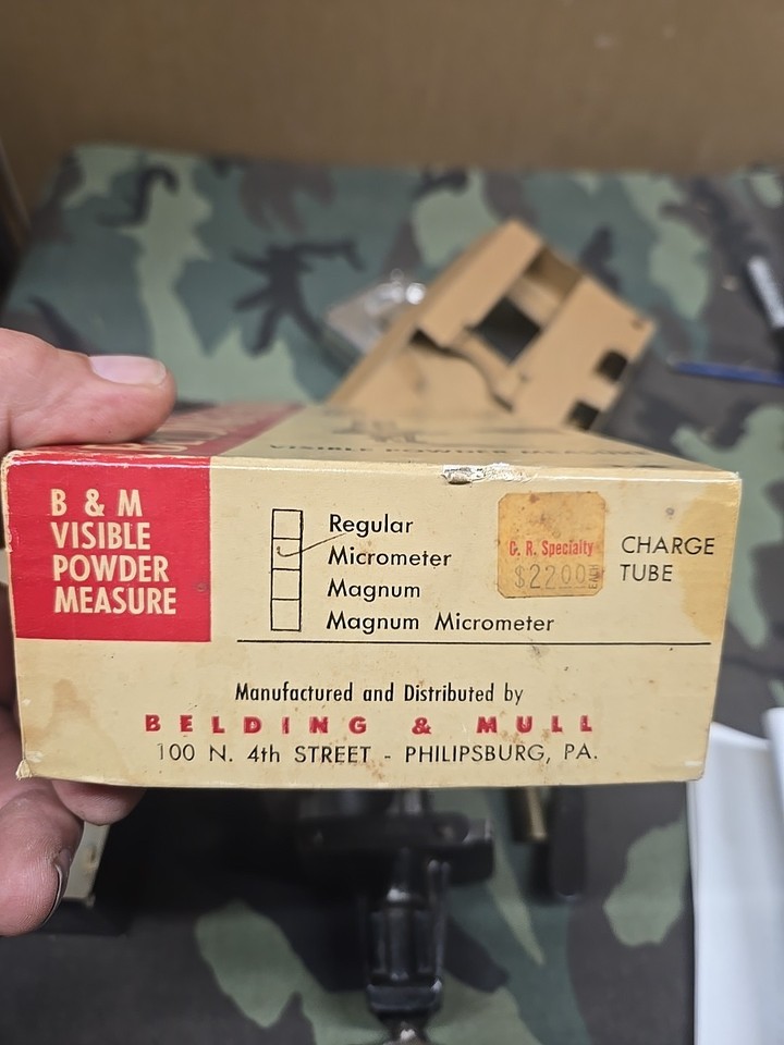 Vintage Belding and Mull Powder Measure With Adjustable Drop Tube. | eBay