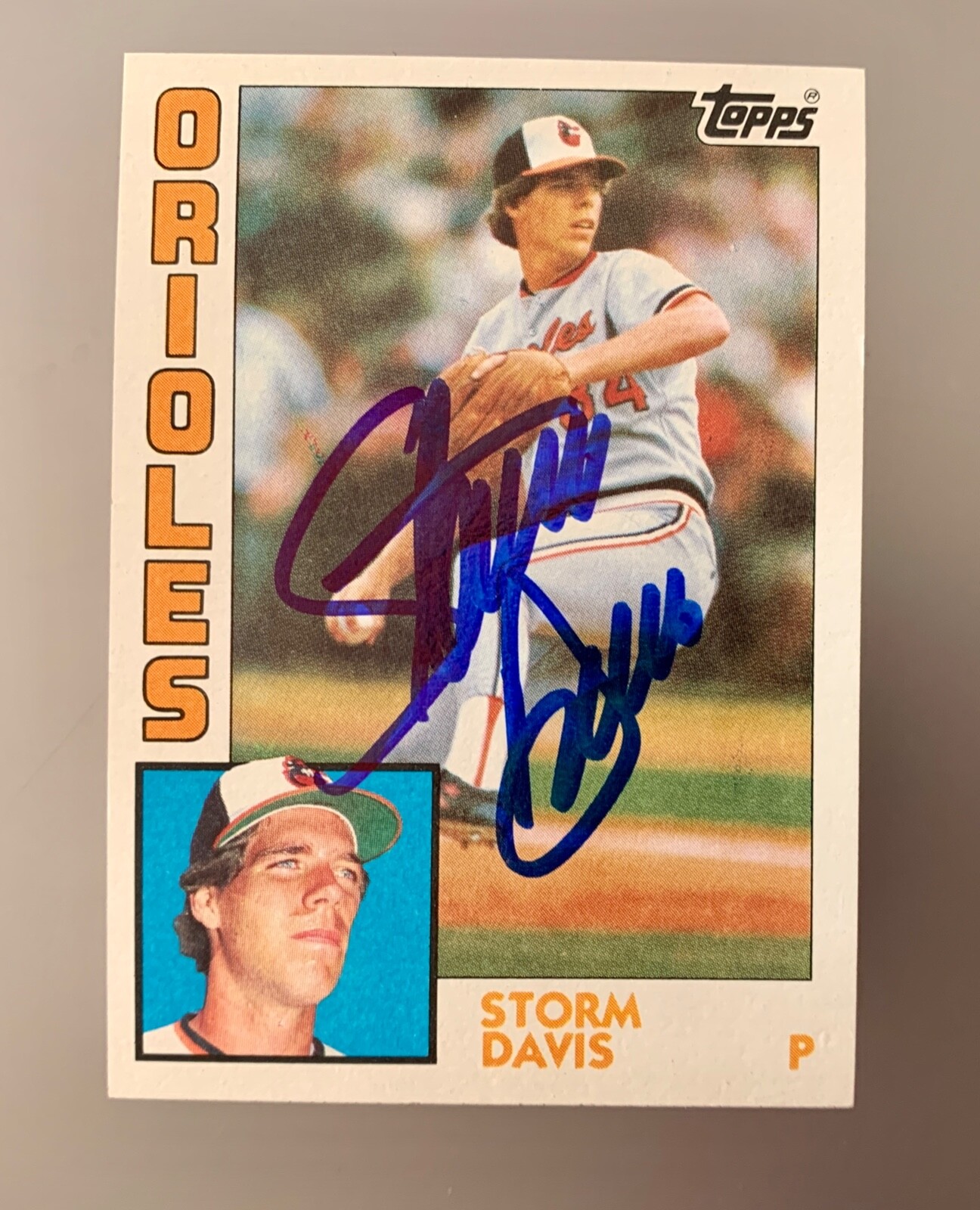 1984 Topps Storm Davis #140 Autographed Card Baltimore Orioles | eBay